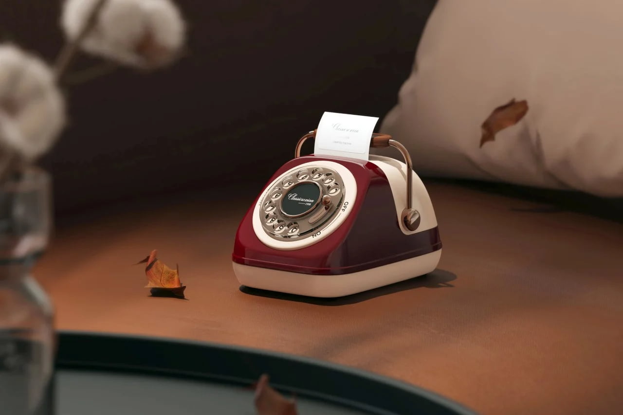 老式电话贴标机 - 微衡创新设计优选